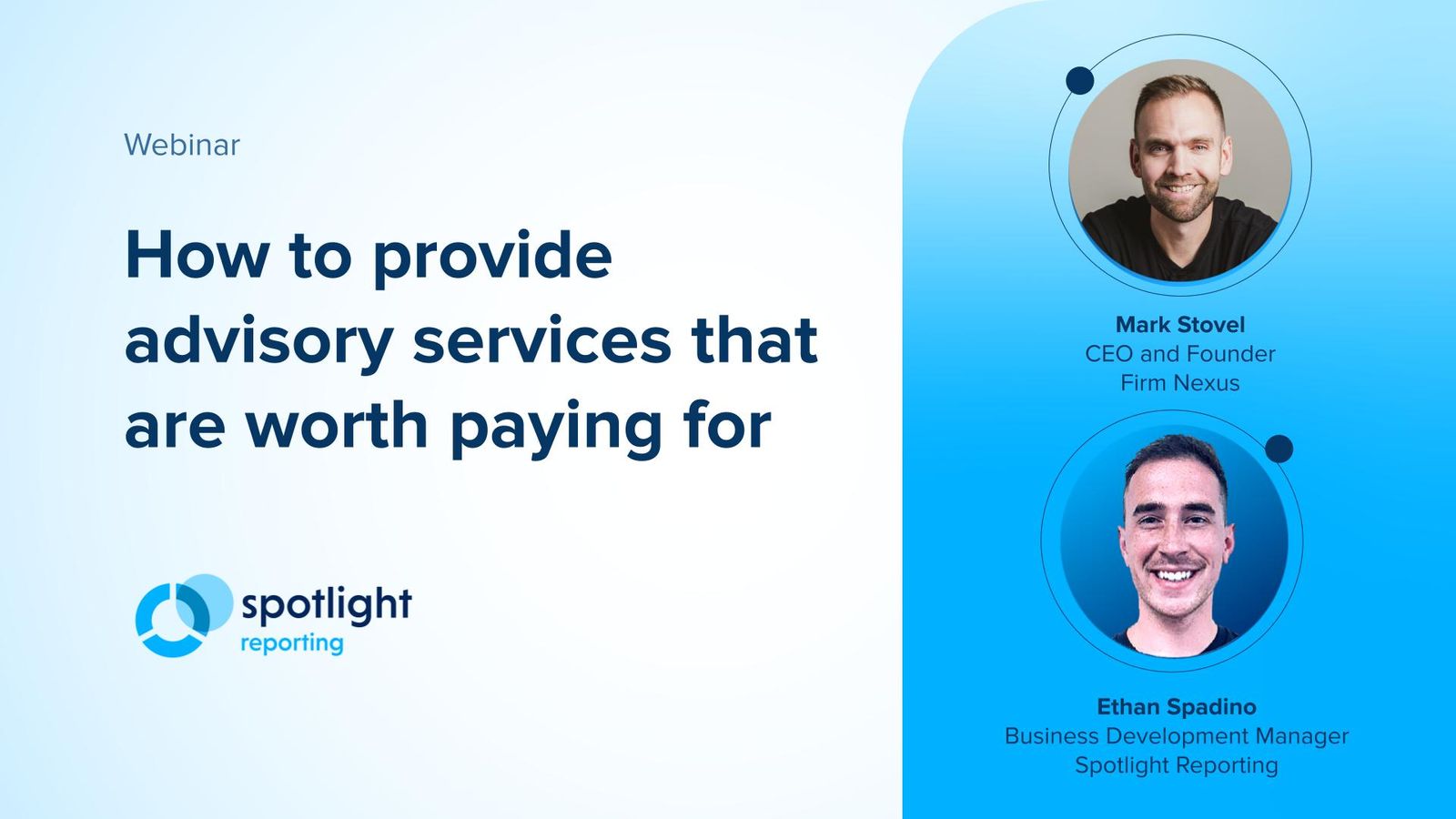 Webinars | Spotlight Reporting